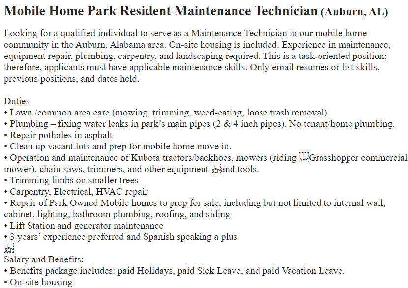 Examples of Small Ad